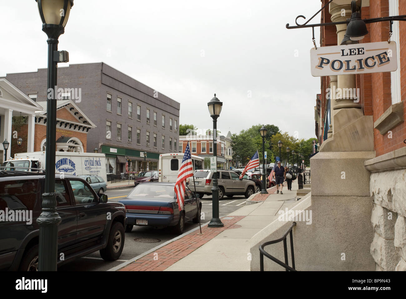 Lee, Massachusetts is the quintessential small New England town Stock ...