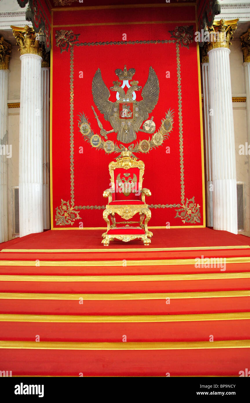 The Throne Place, The St. George Hall, State Hermitage Museum, Saint ...