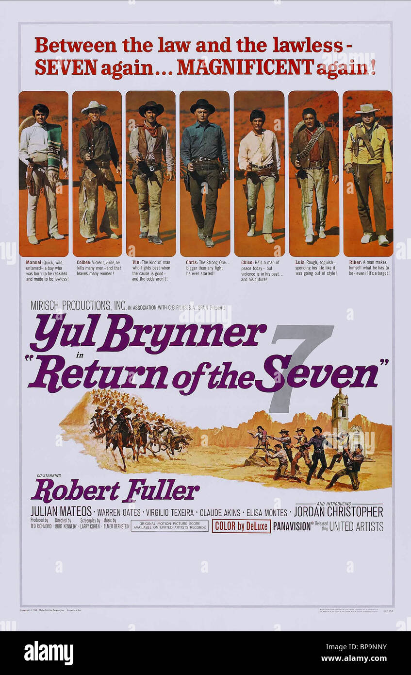 The Magnificent Seven Poster High Resolution Stock Photography and ...