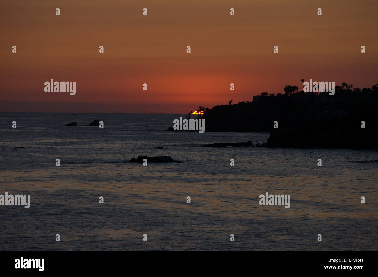 Laguna Beach Sunset Stock Photo - Alamy