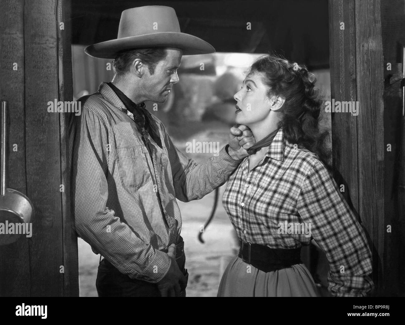 DAN DURYEA, LORETTA YOUNG, ALONG CAME JONES, 1945 Stock Photo - Alamy
