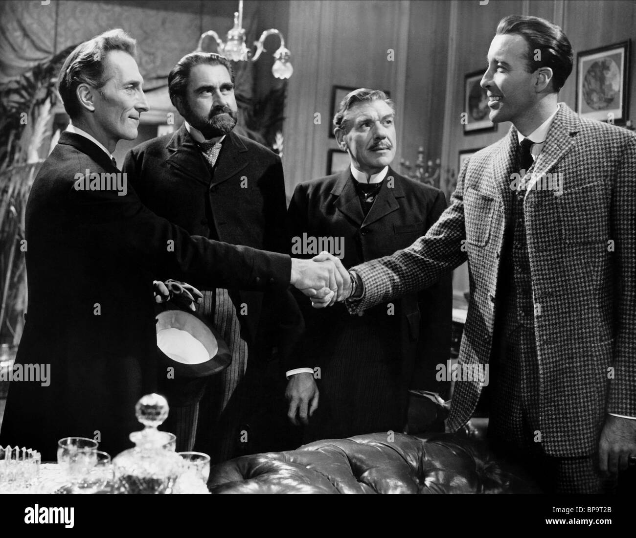 Christopher Lee And Peter Cushing High Resolution Stock Photography and ...