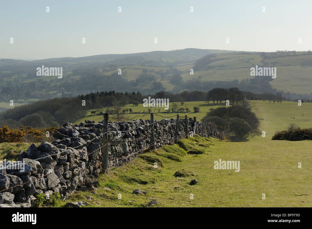 Dry stone wall mendip hills hi-res stock photography and images - Alamy