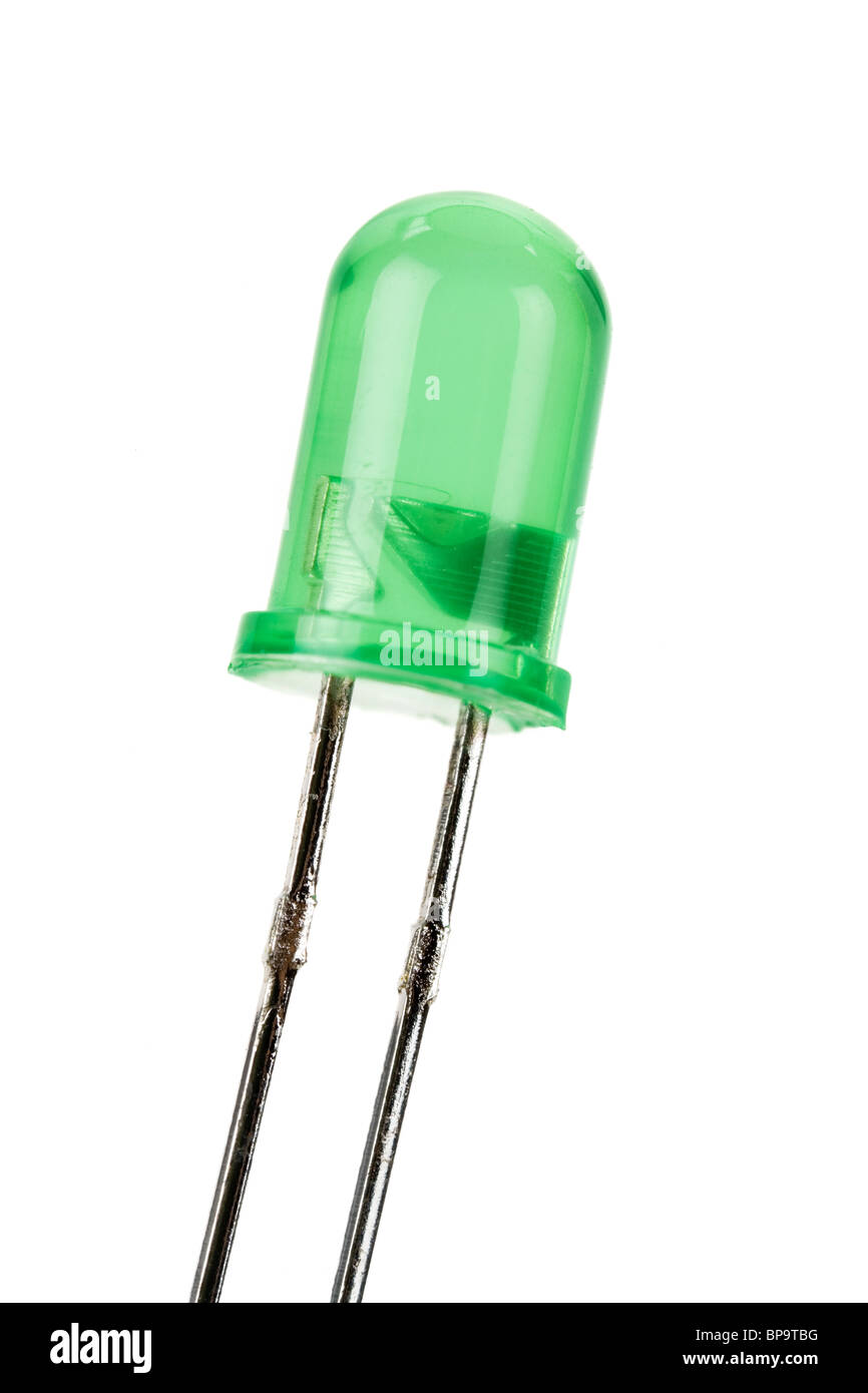 Green LED close up shot Stock Photo - Alamy