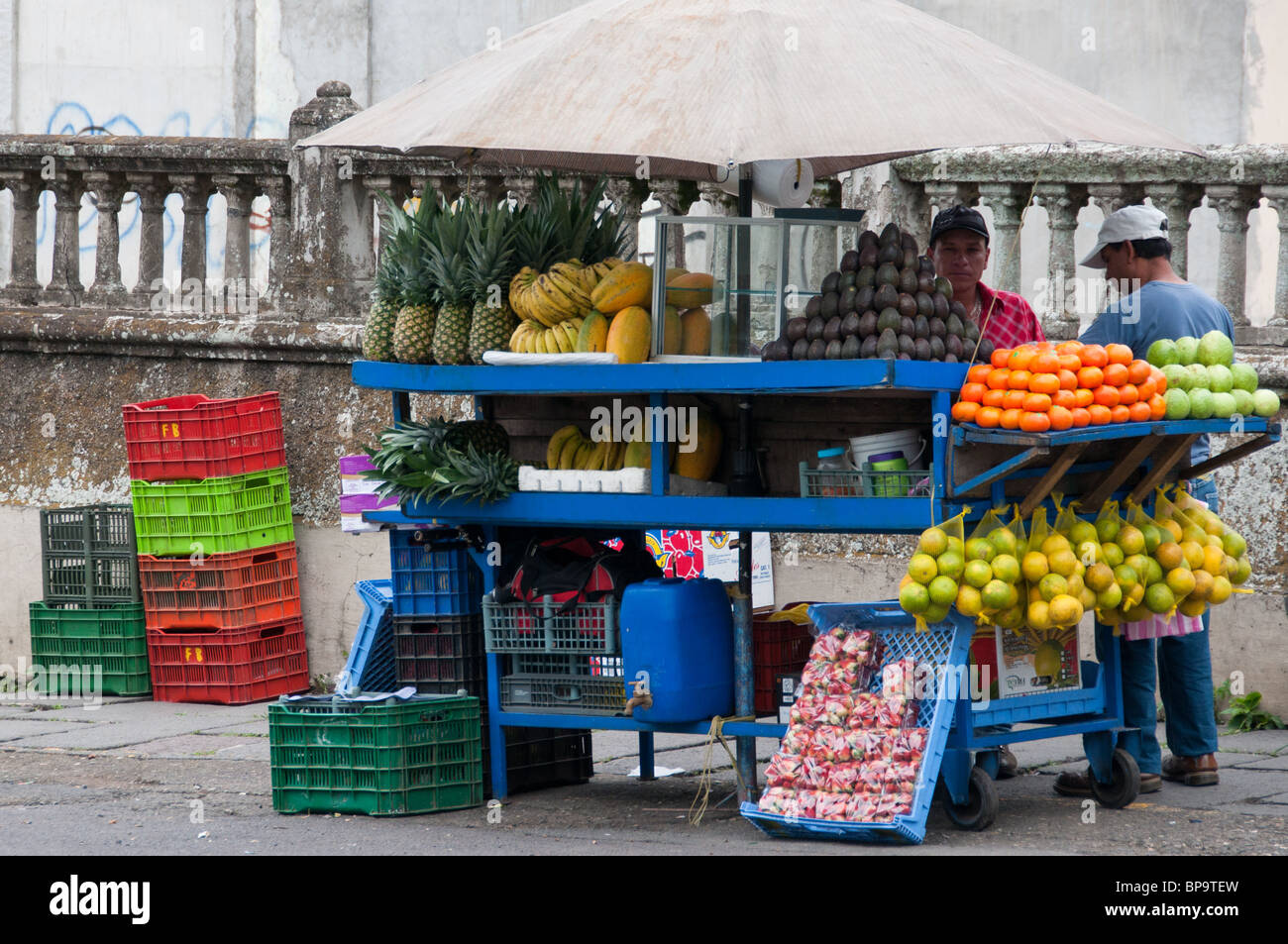 Fruit vendor Cartago Costa Rica Stock Photo - Alamy
