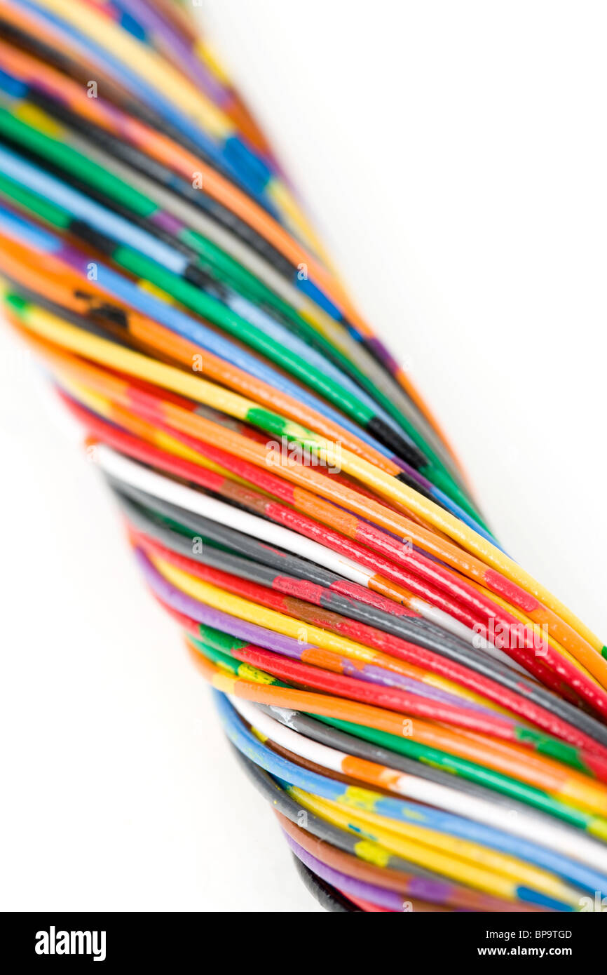 Colorful Cable, Concept of Communication, Data Line Stock Photo - Alamy