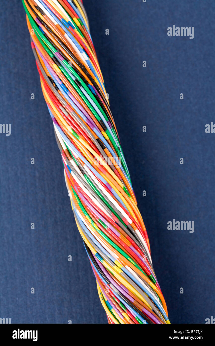 Colorful Cable, Concept of Communication, Data Line Stock Photo - Alamy