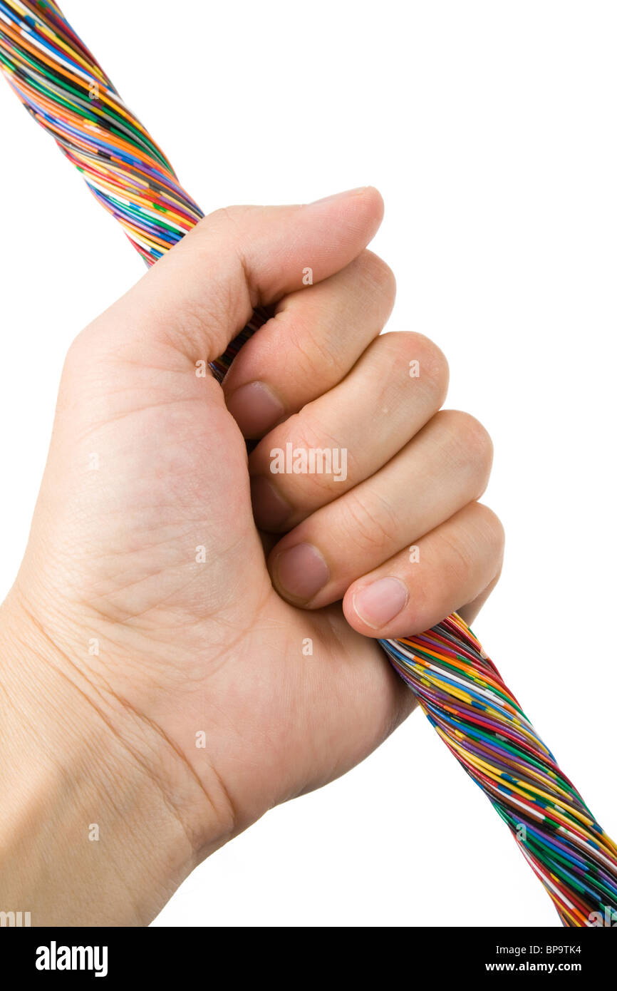 Colorful Cable, Concept of Communication, Data Line Stock Photo - Alamy