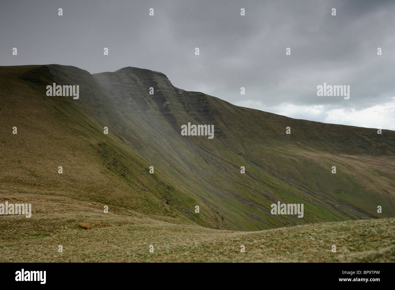 The south face of Cribyn in the Brecon Beacons, Wales Stock Photo - Alamy