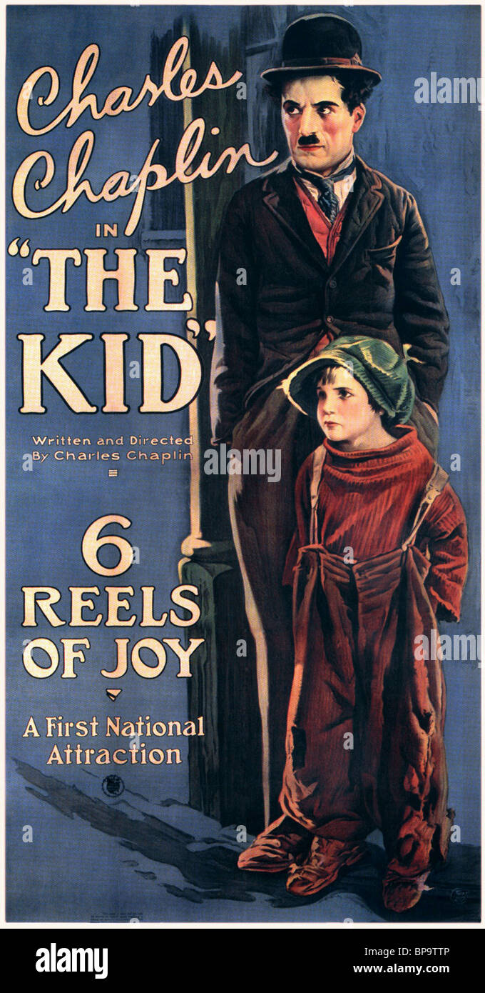 Charlie Chaplin The Kid Poster Charlie Chaplin The Kid, Postkort