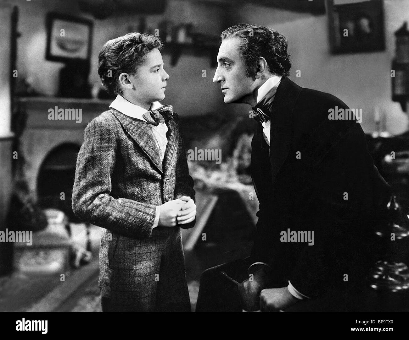 FREDDIE BARTHOLOMEW, BASIL RATHBONE, DAVID COPPERFIELD, 1935 Stock ...