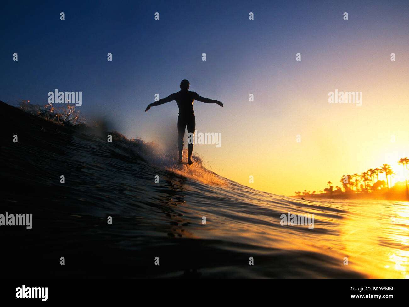 Hangs ten surfing hi-res stock photography and images - Alamy