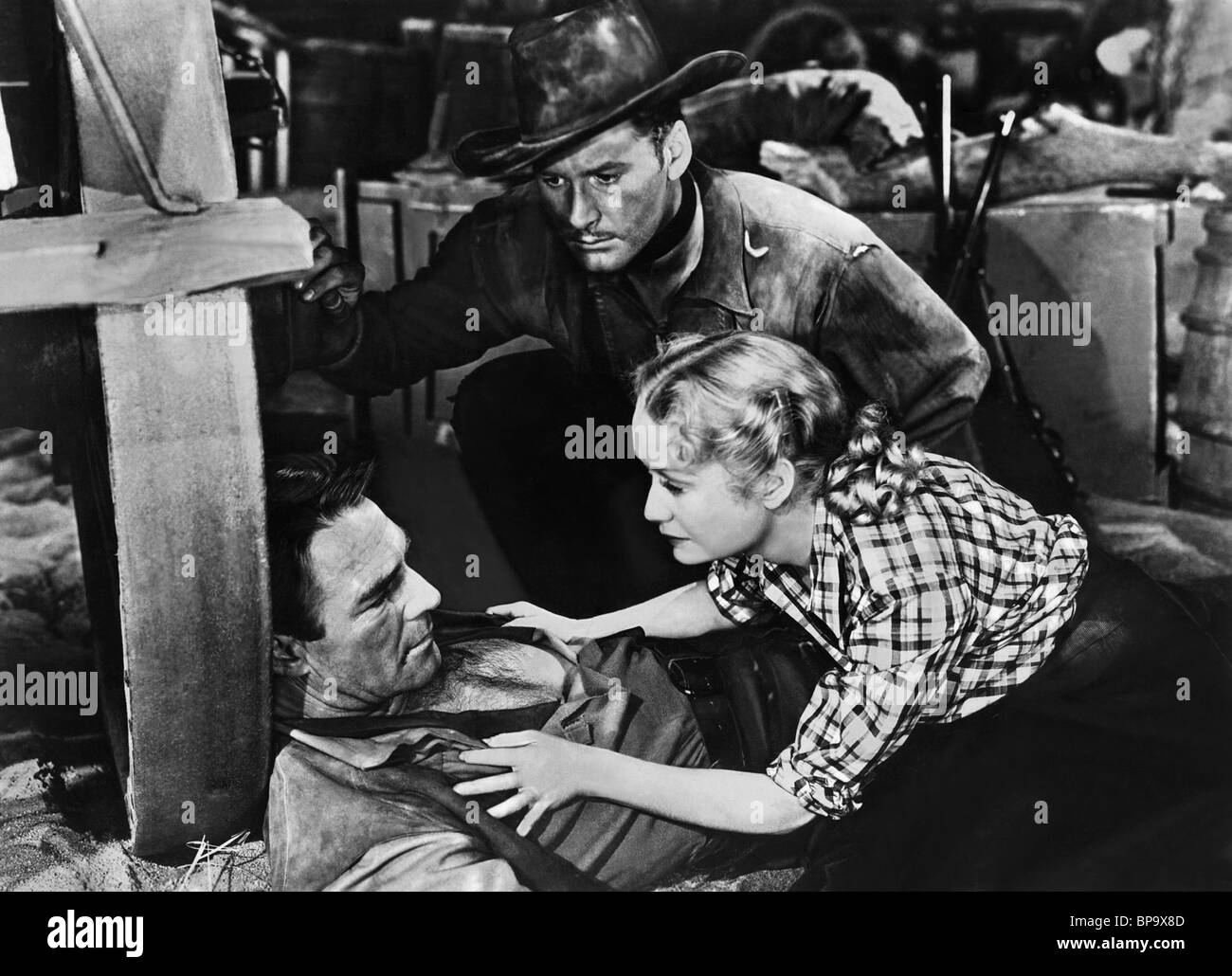 RANDOLPH SCOTT ERROL FLYNN MIRIAM HOPKINS VIRGINIA CITY (1940 Stock ...
