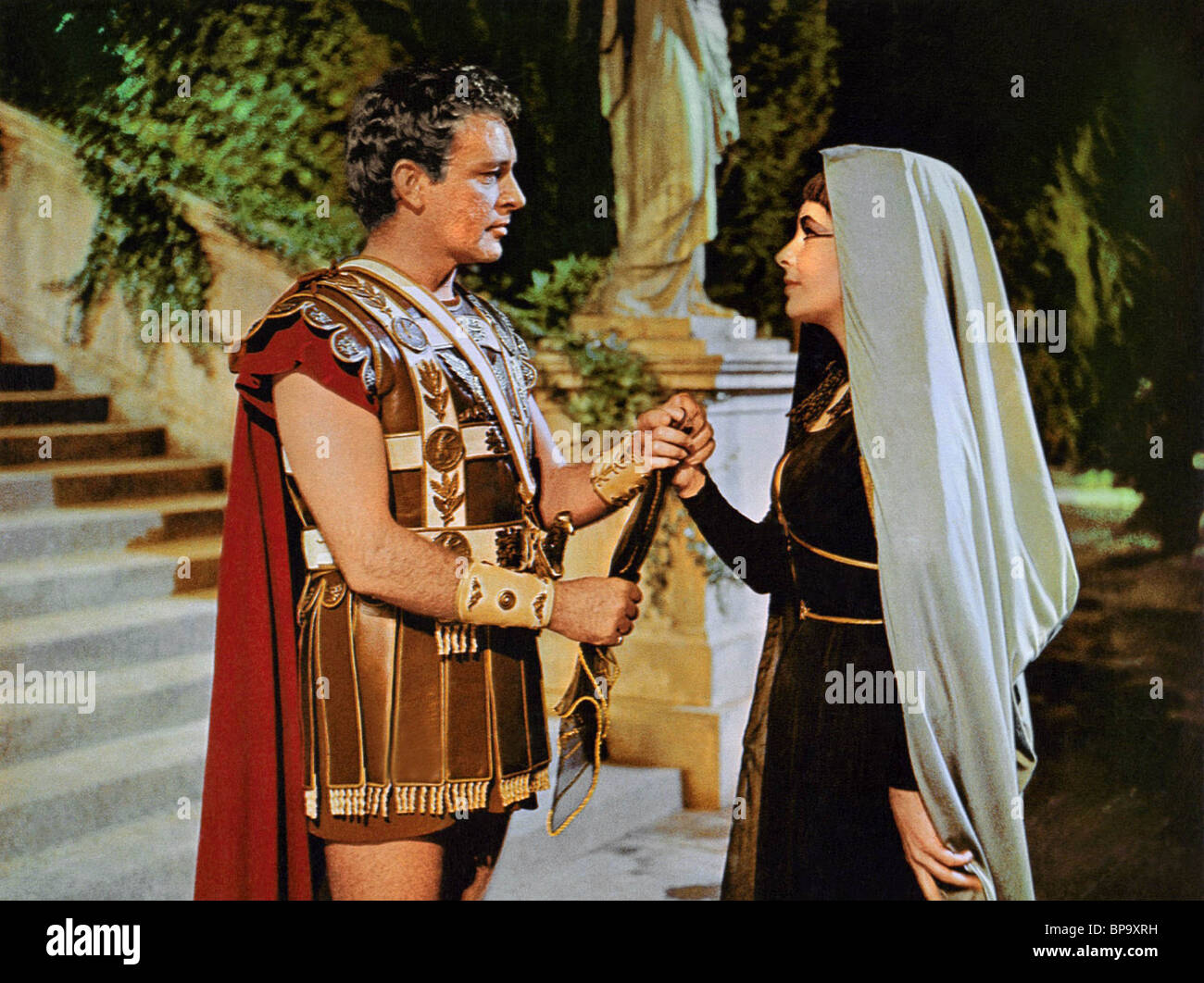 Richard Burton Elizabeth Taylor Cleopatra 1963 Stock