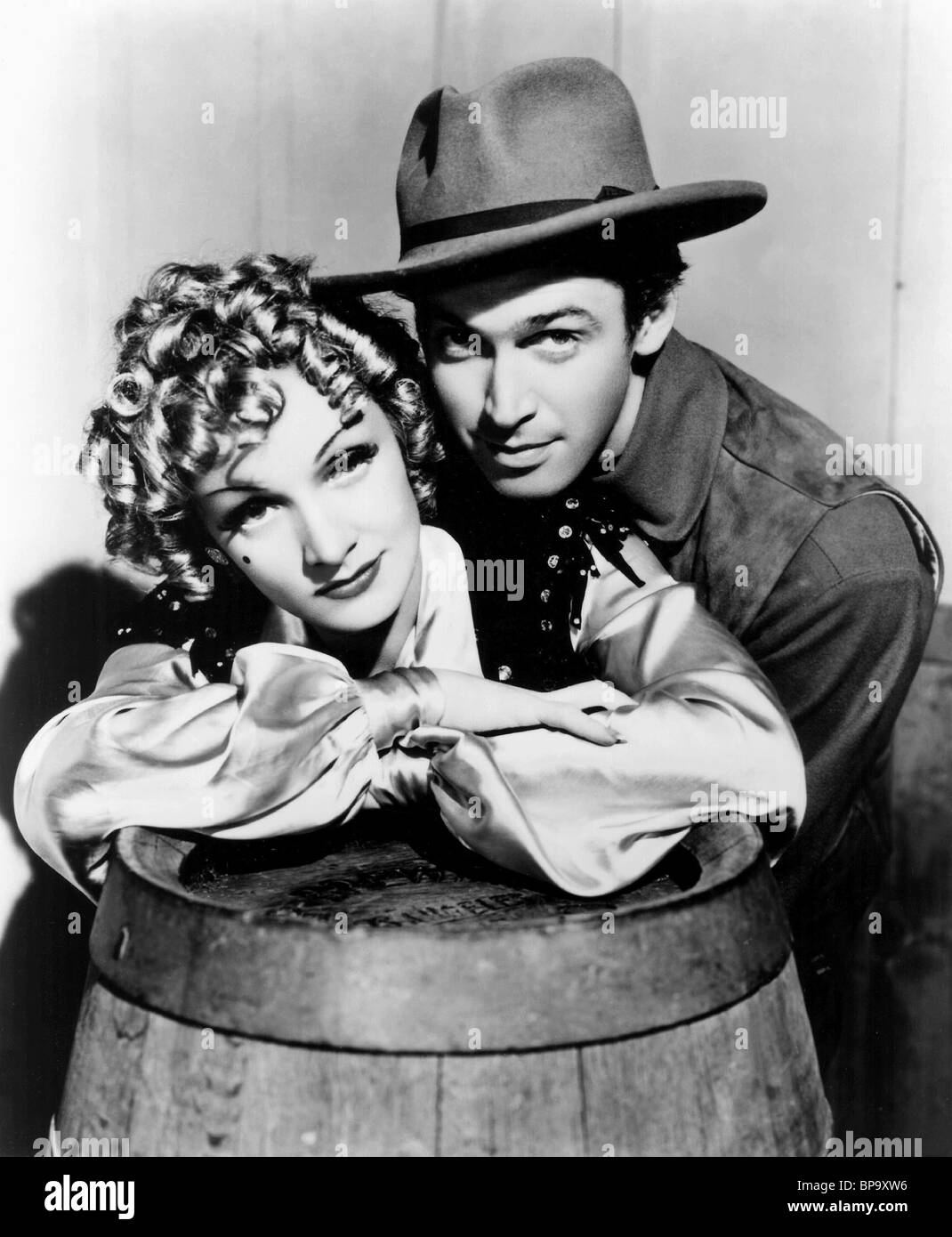 MARLENE DIETRICH, JAMES STEWART, DESTRY RIDES AGAIN, 1939 Stock Photo ...