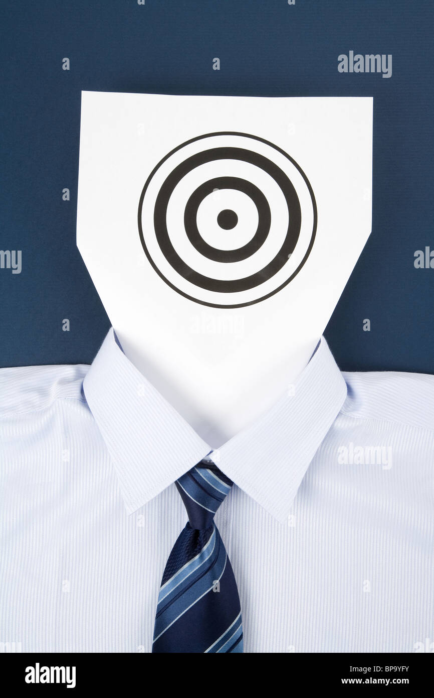 Paper Face and Business Target, Business Concept Stock Photo - Alamy