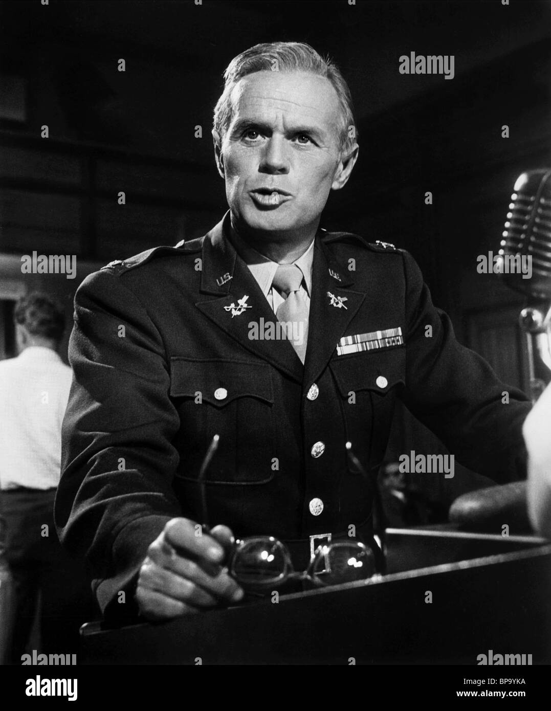 Richard Widmark Judgment Nuremberg 1961 High Resolution Stock ...