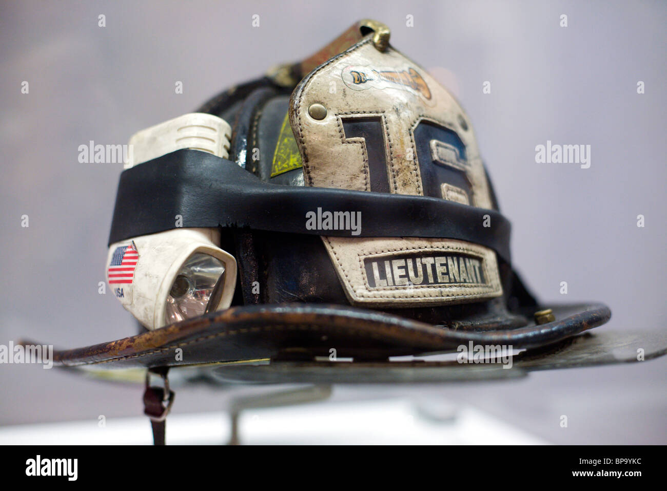A Firefighter's Helmet Stock Photo - Alamy