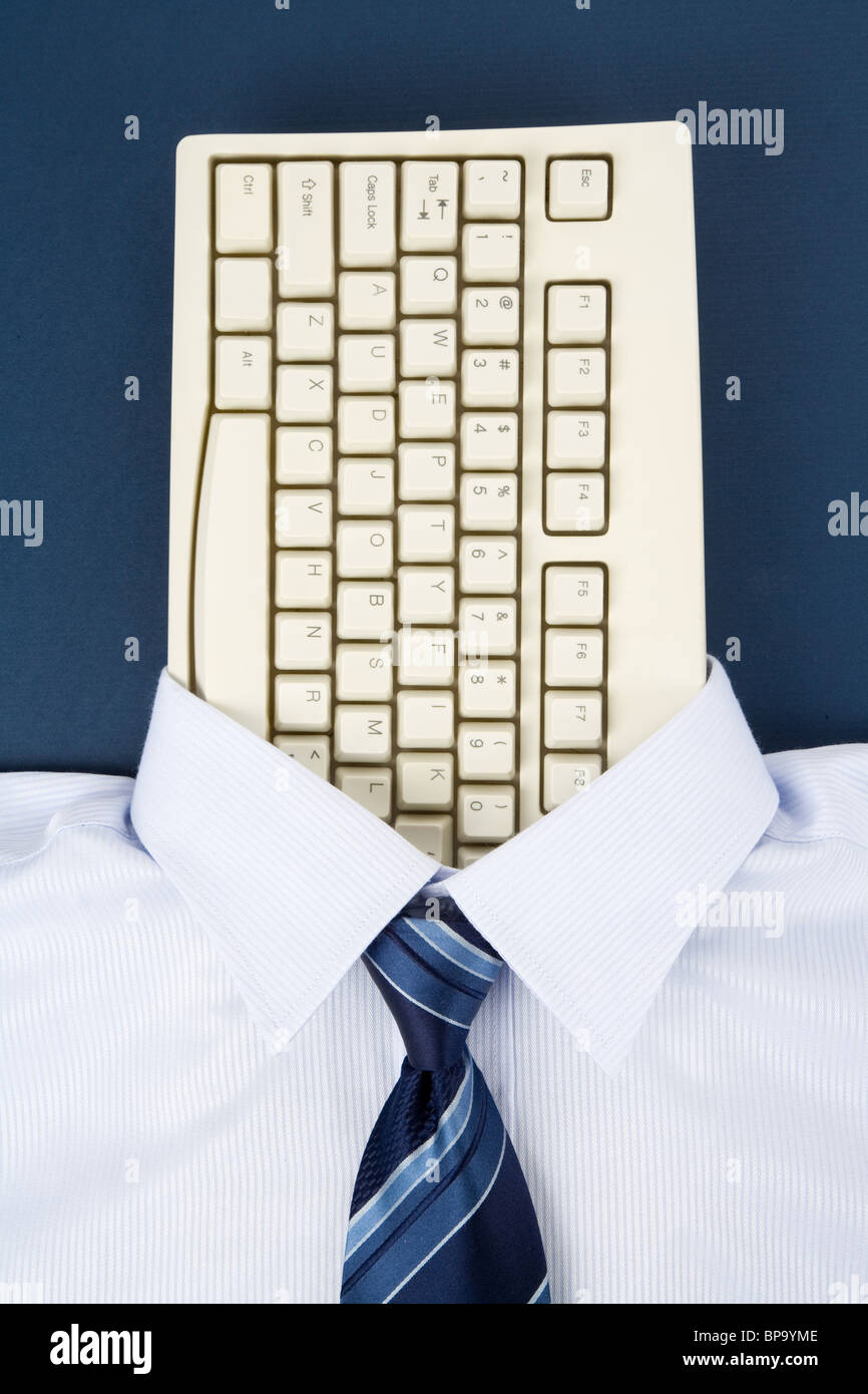 Shirt and Computer Keyboard, Business Concept Stock Photo - Alamy
