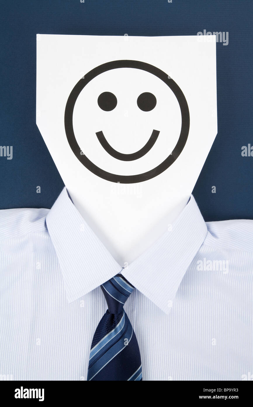 Paper Smile Face, Business Concept Stock Photo - Alamy