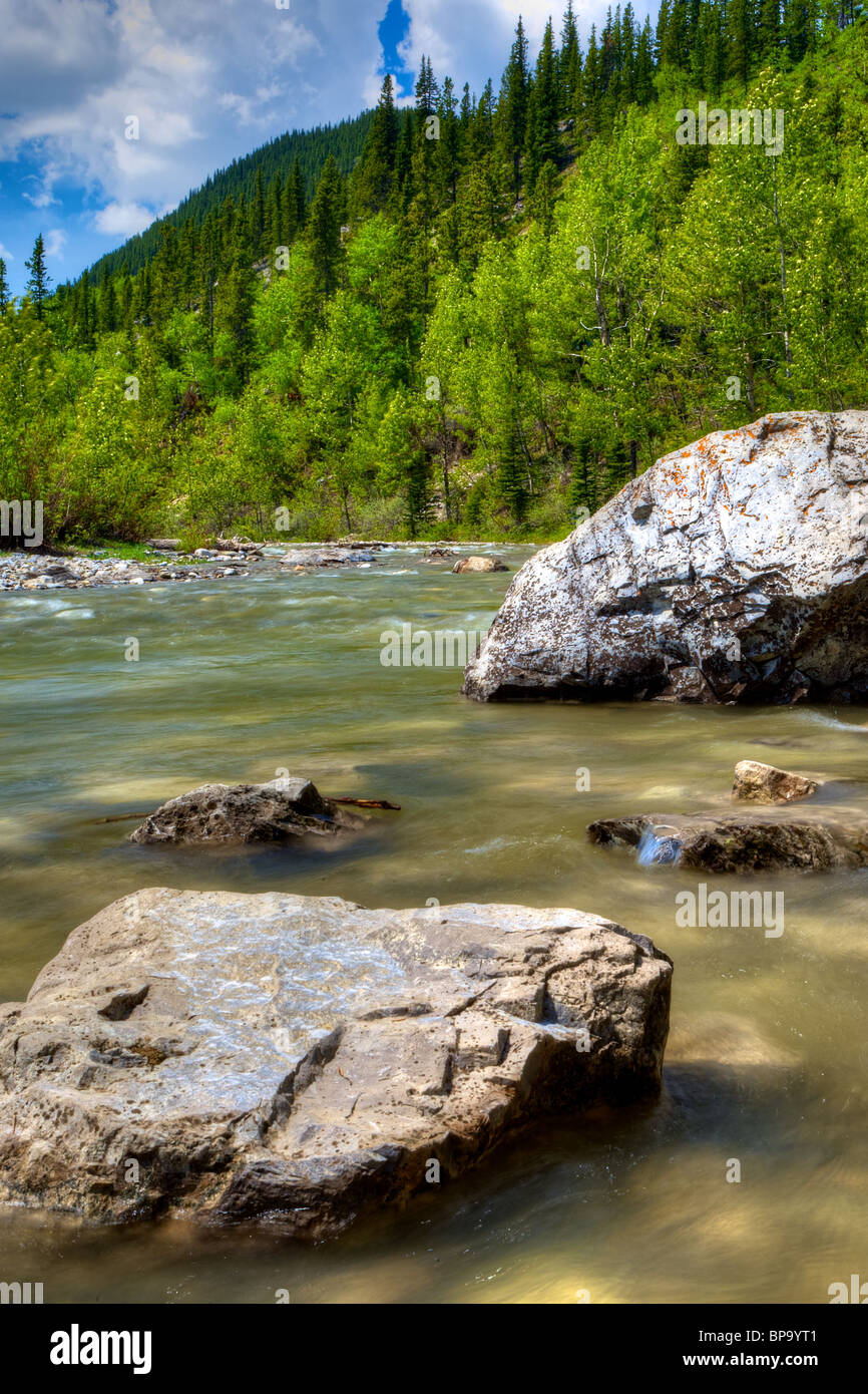 Elbow River Kananaskis Country Alberta, Canada Stock Photo - Alamy