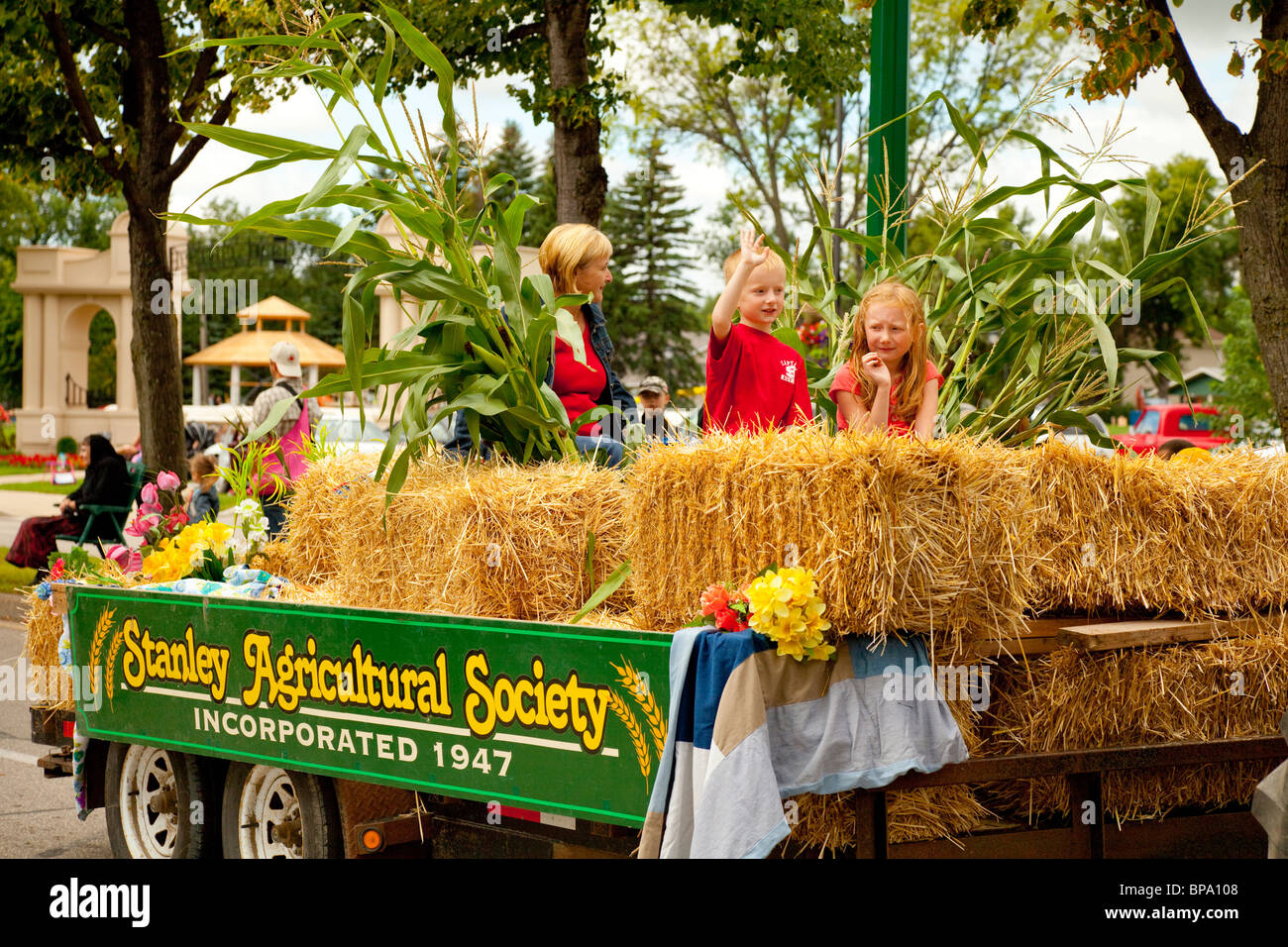 The Stanley Agricultural society float at the 2010 Winkler Harvest ...