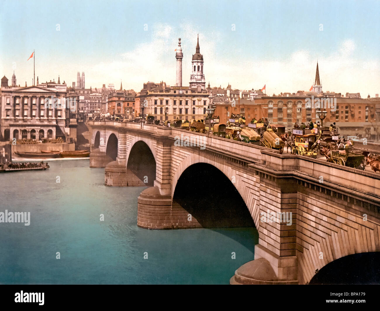 London Bridge, London, England circa 1900 Stock Photo - Alamy