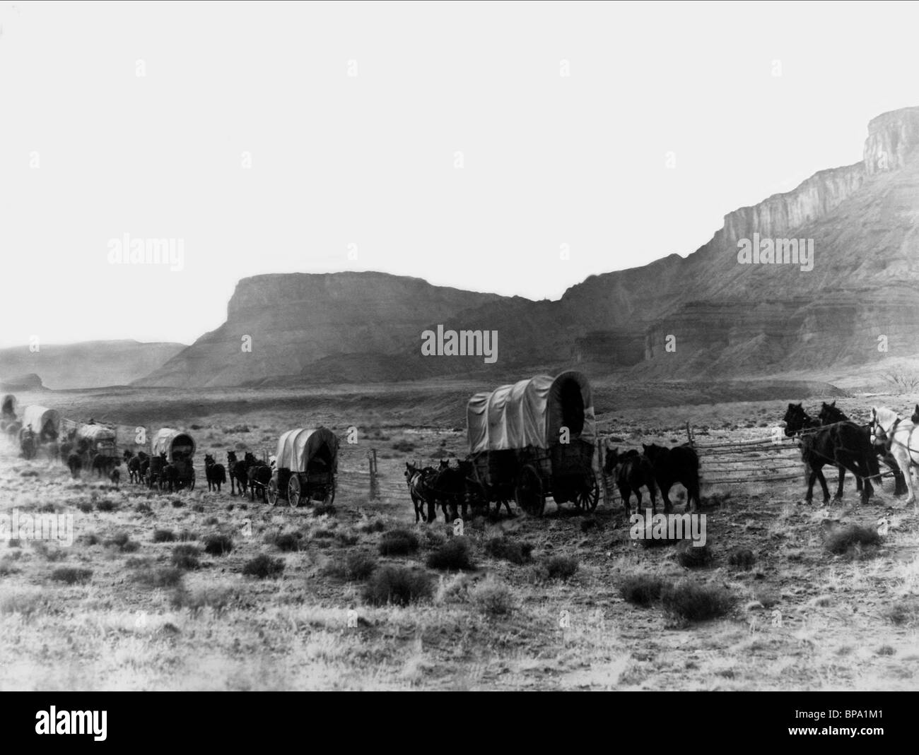 WAGON CONVOY IN GRAND CANYON WAGON MASTER (1950 Stock Photo - Alamy