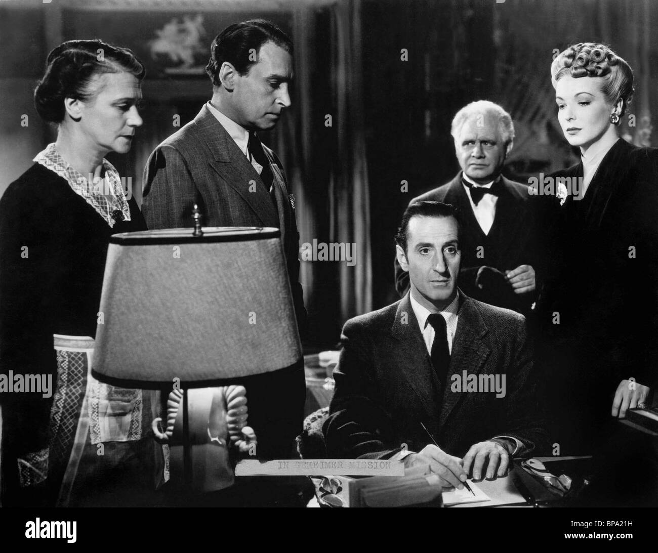 SALLY SHEPHERD HENRY DANIELL BASIL RATHBONE THE WOMAN IN GREEN (1945 ...