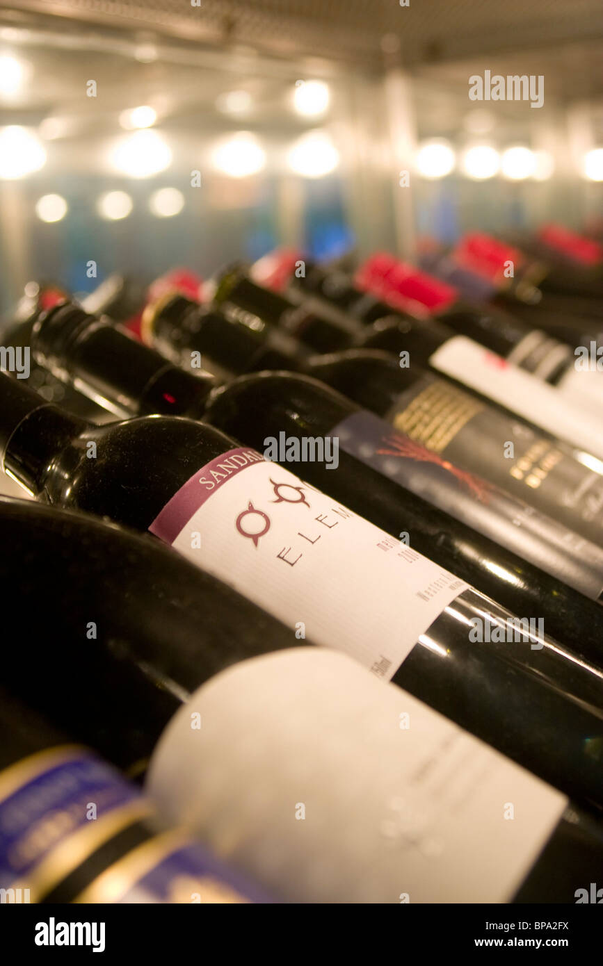 A large selection of wine available at Zinc Restaurant in Port Douglas ...