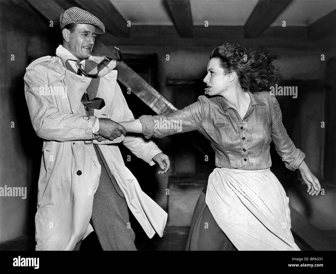 John wayne quiet man 1952 Black and White Stock Photos & Images - Alamy