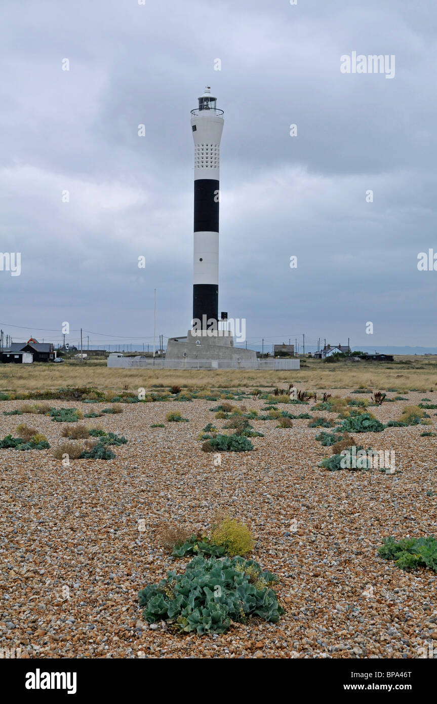 The New Lighthouse, Dungeness, Kent, England, UK. Built 1961 Stock ...