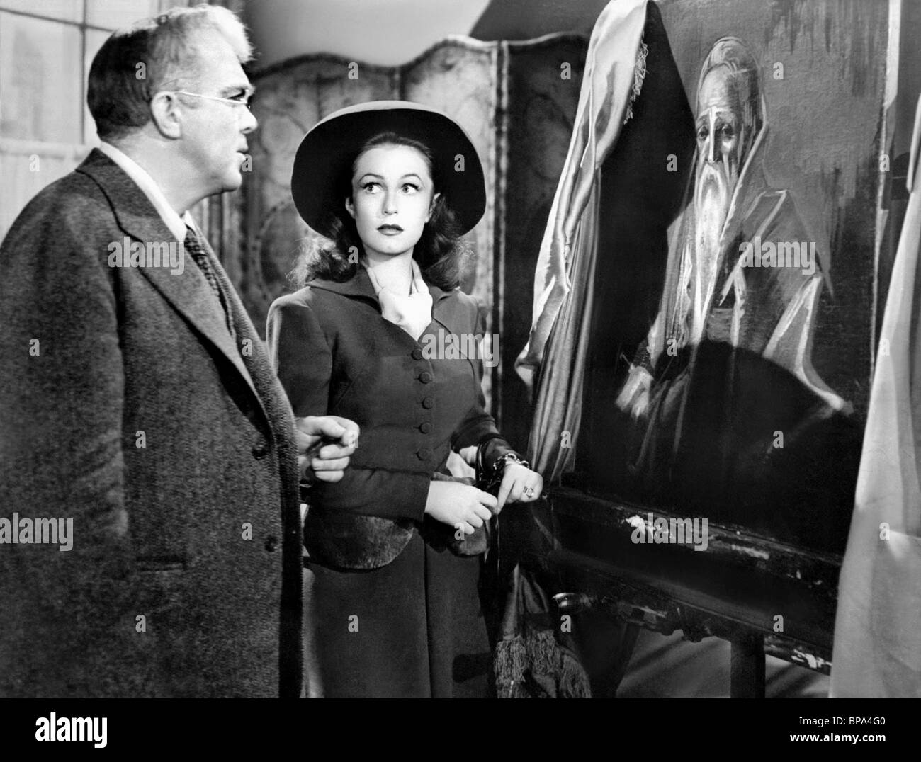 THOMAS MITCHELL, GERALDINE FITZGERALD, FLIGHT FROM DESTINY, 1941 Stock ...
