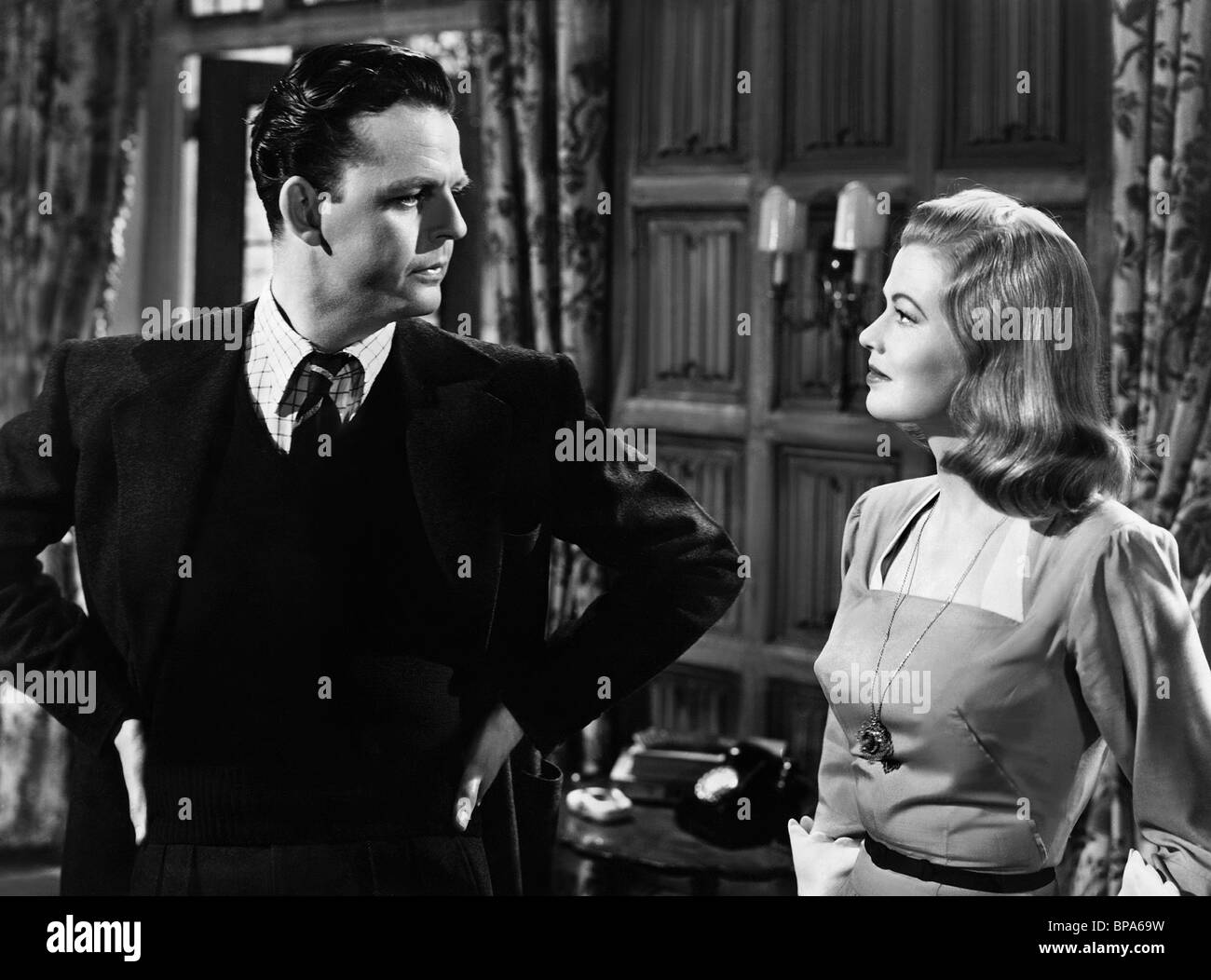 DAVID TOMLINSON, HELEN BACKLIN, THE CHILTERN HUNDREDS, 1949 Stock Photo ...