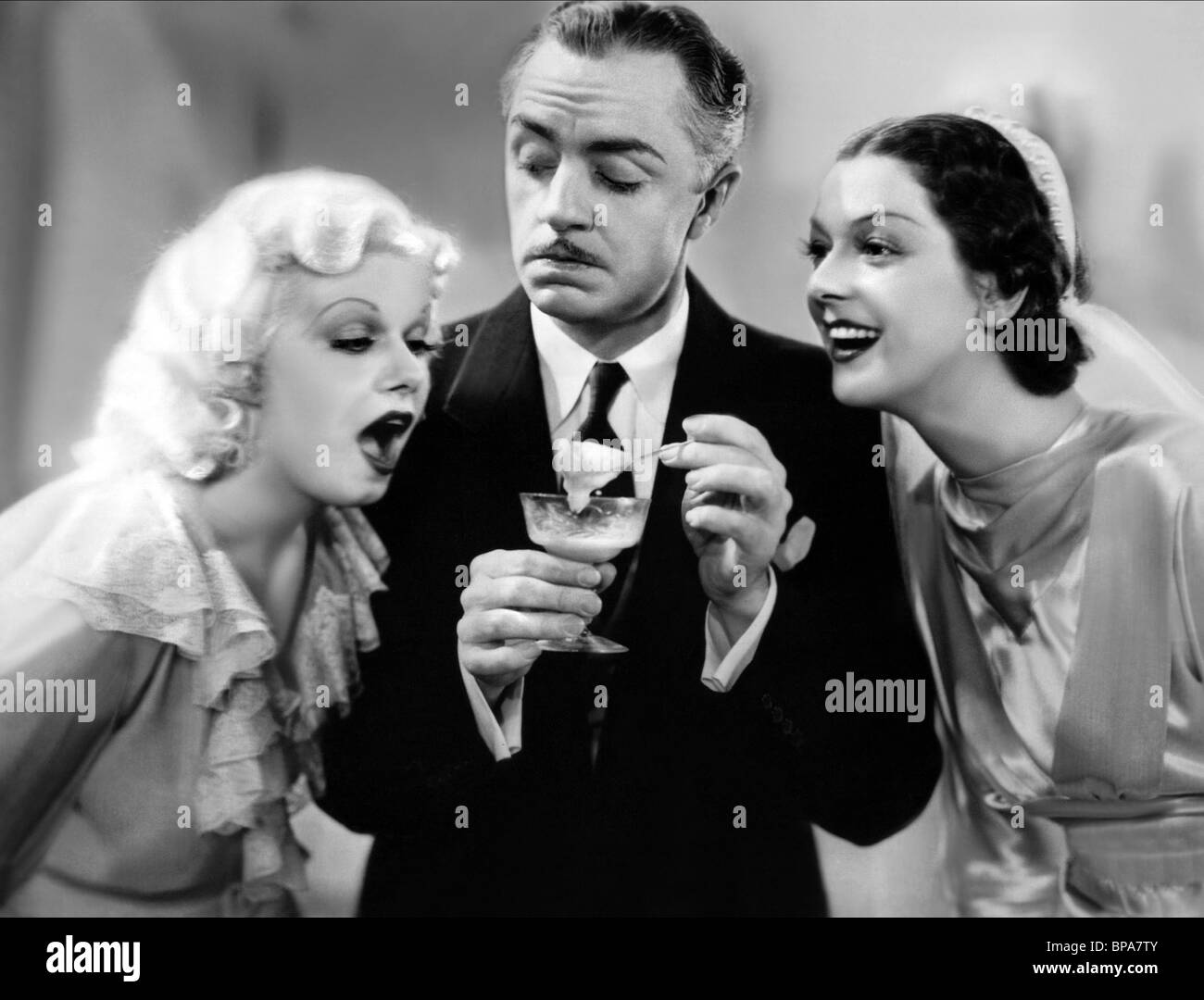 JEAN HARLOW, WILLIAM POWELL, ROSALIND RUSSELL, RECKLESS, 1935 Stock ...