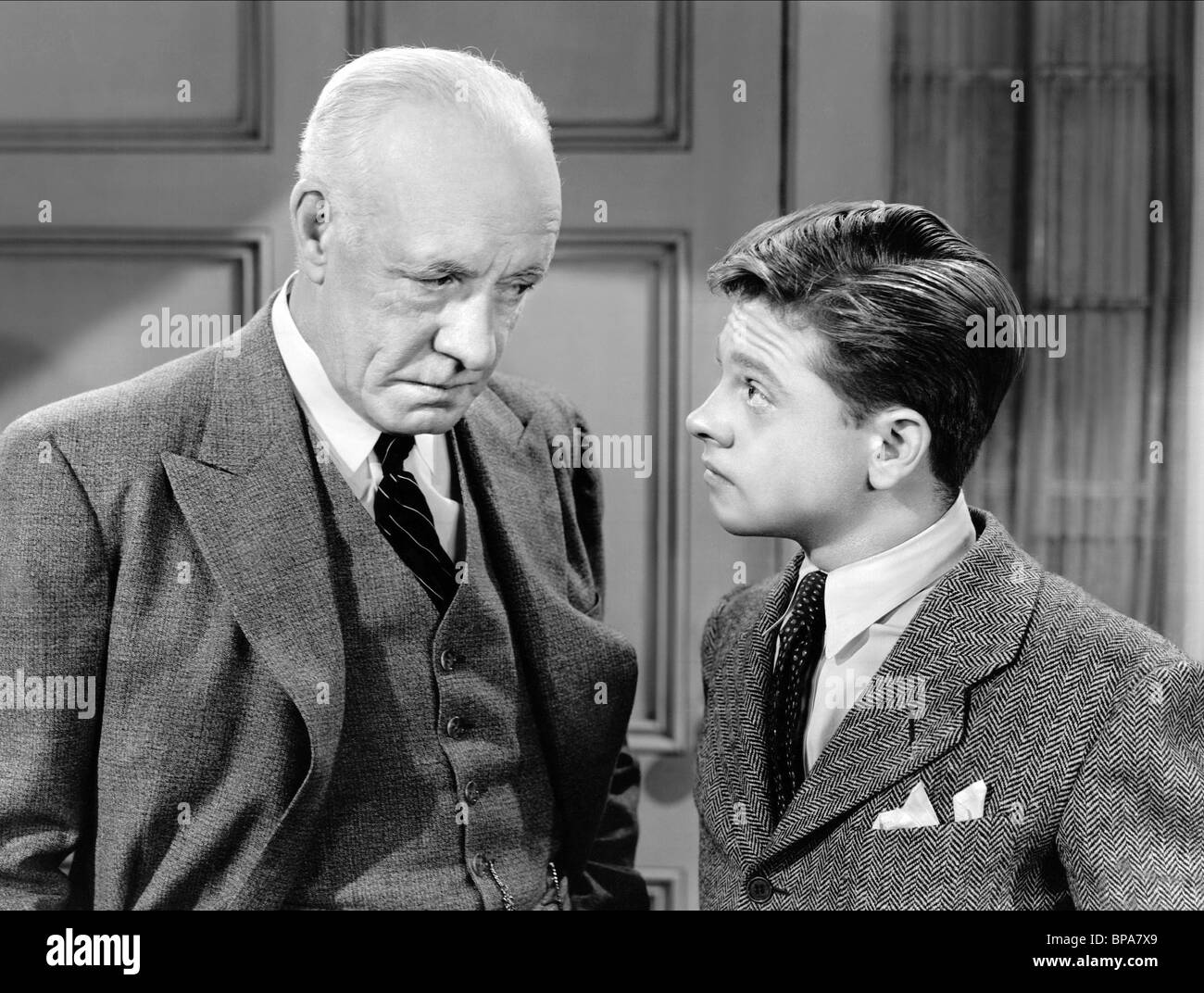 LEWIS STONE, MICKEY ROONEY, THE COURTSHIP OF ANDY HARDY, 1942 Stock ...