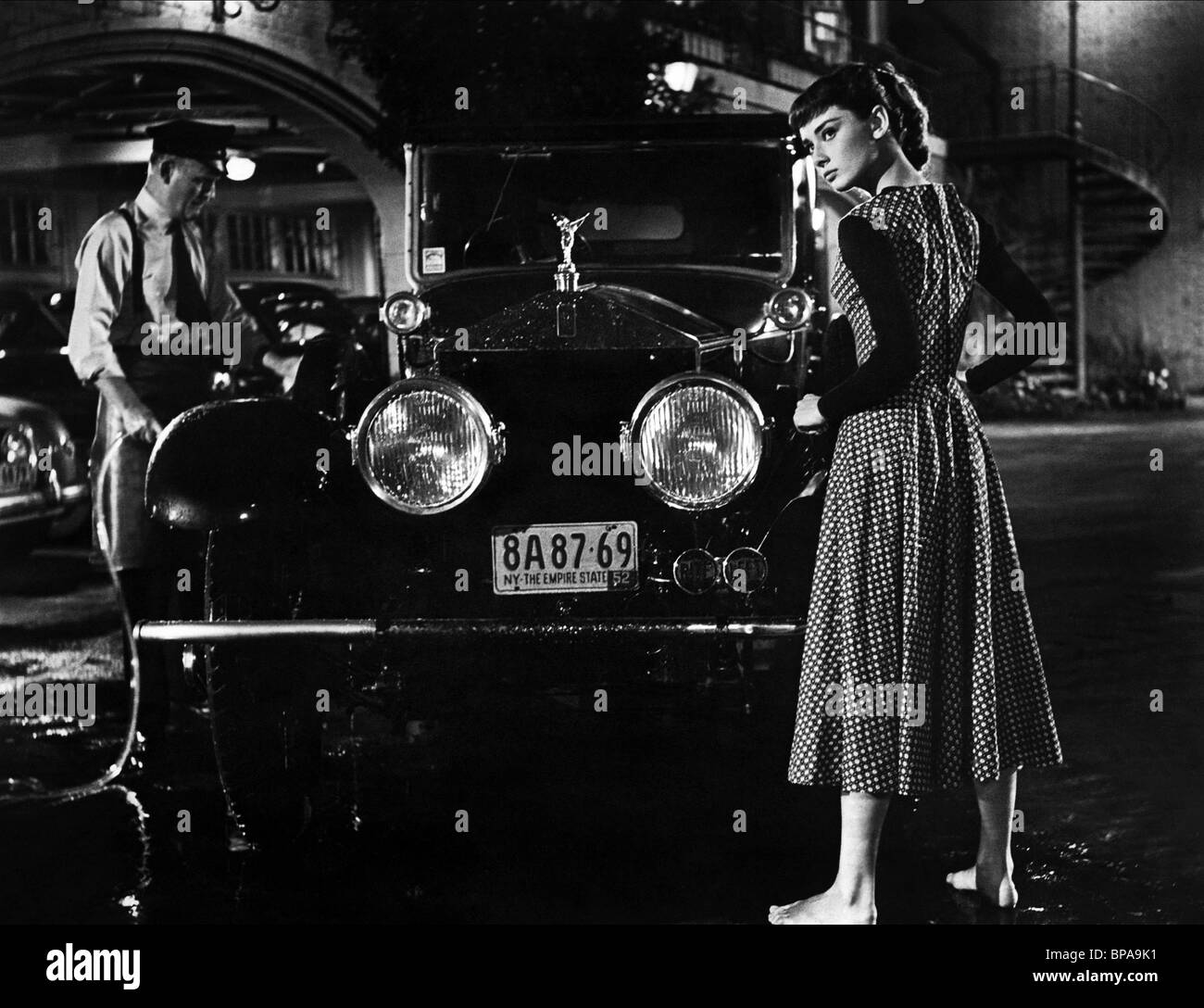 Audrey Hepburn Film Title Sabrina Black and White Stock Photos & Images ...