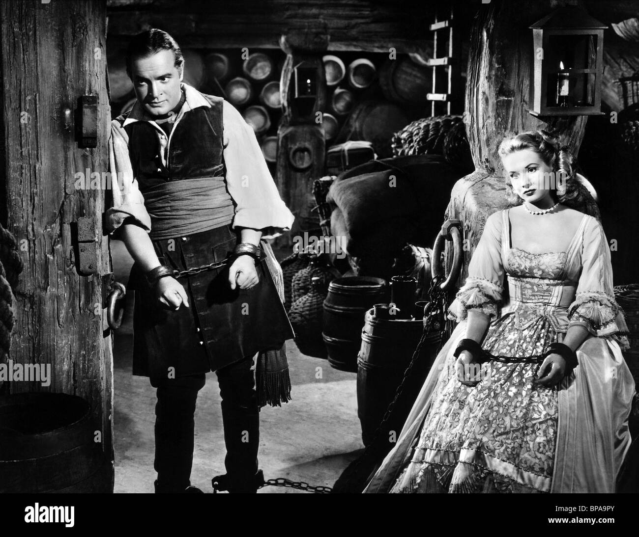 BOB HOPE, VIRGINIA MAYO, THE PRINCESS AND THE PIRATE, 1944 Stock Photo ...