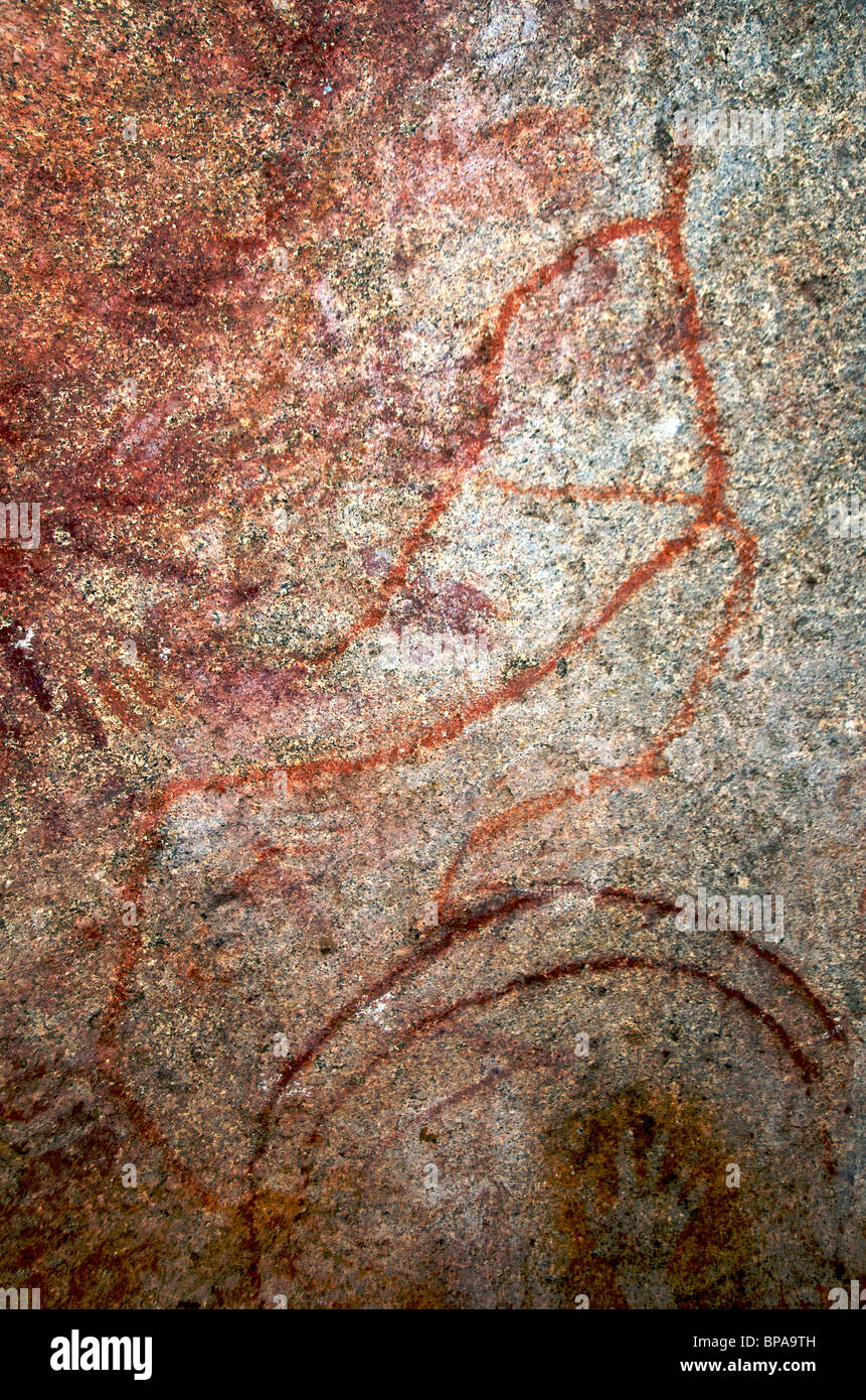 Aboriginal cave paintings hi-res stock photography and images - Alamy