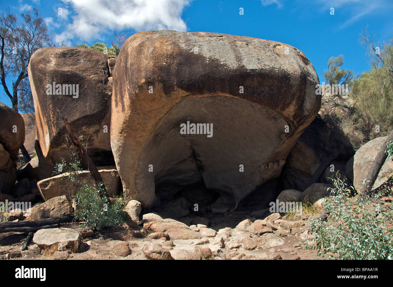 Hippos Yawn Wave Rock Hyden Western Australia Stock Photo - Alamy