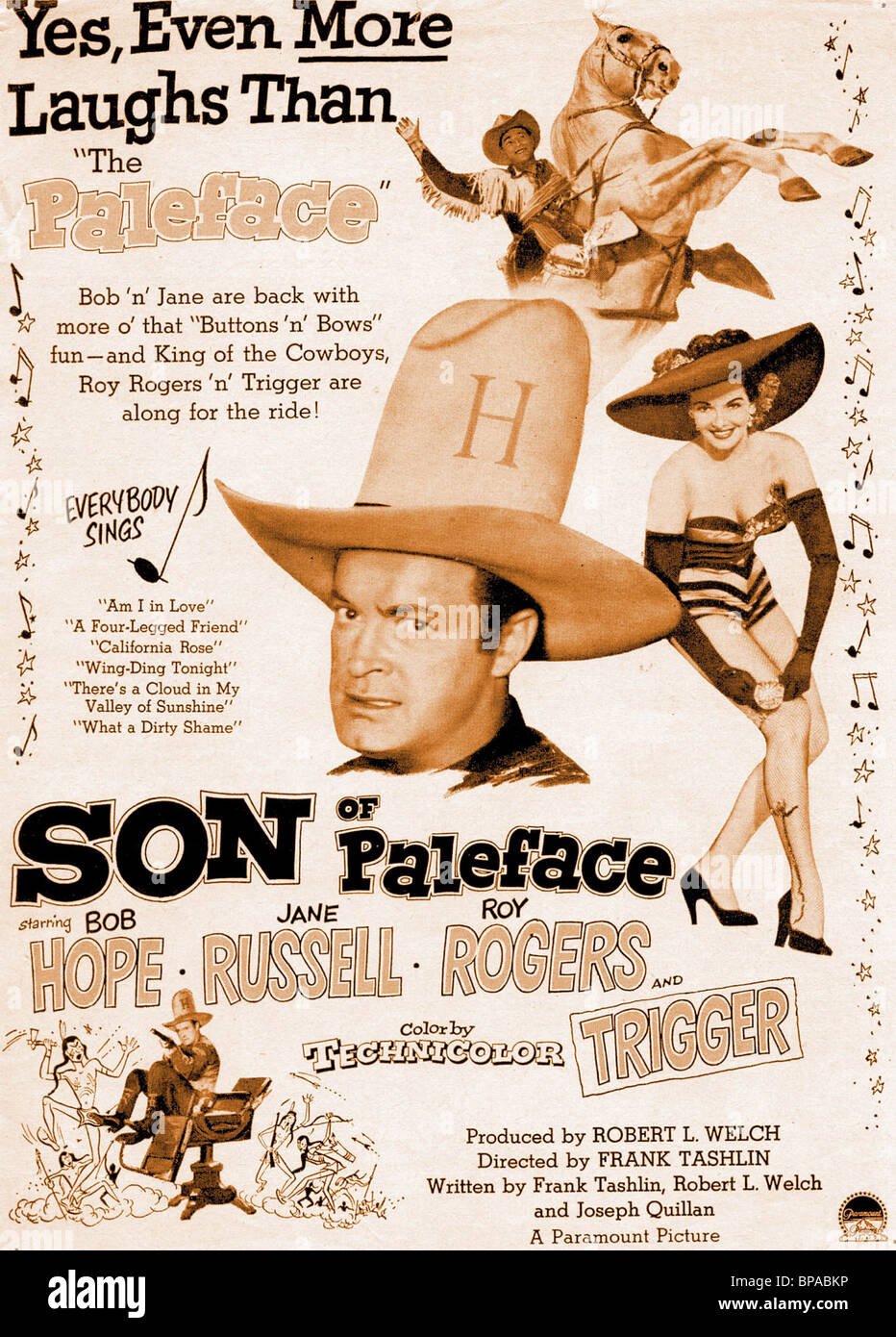 BOB HOPE FILM POSTER SON OF PALEFACE (1952 Stock Photo - Alamy