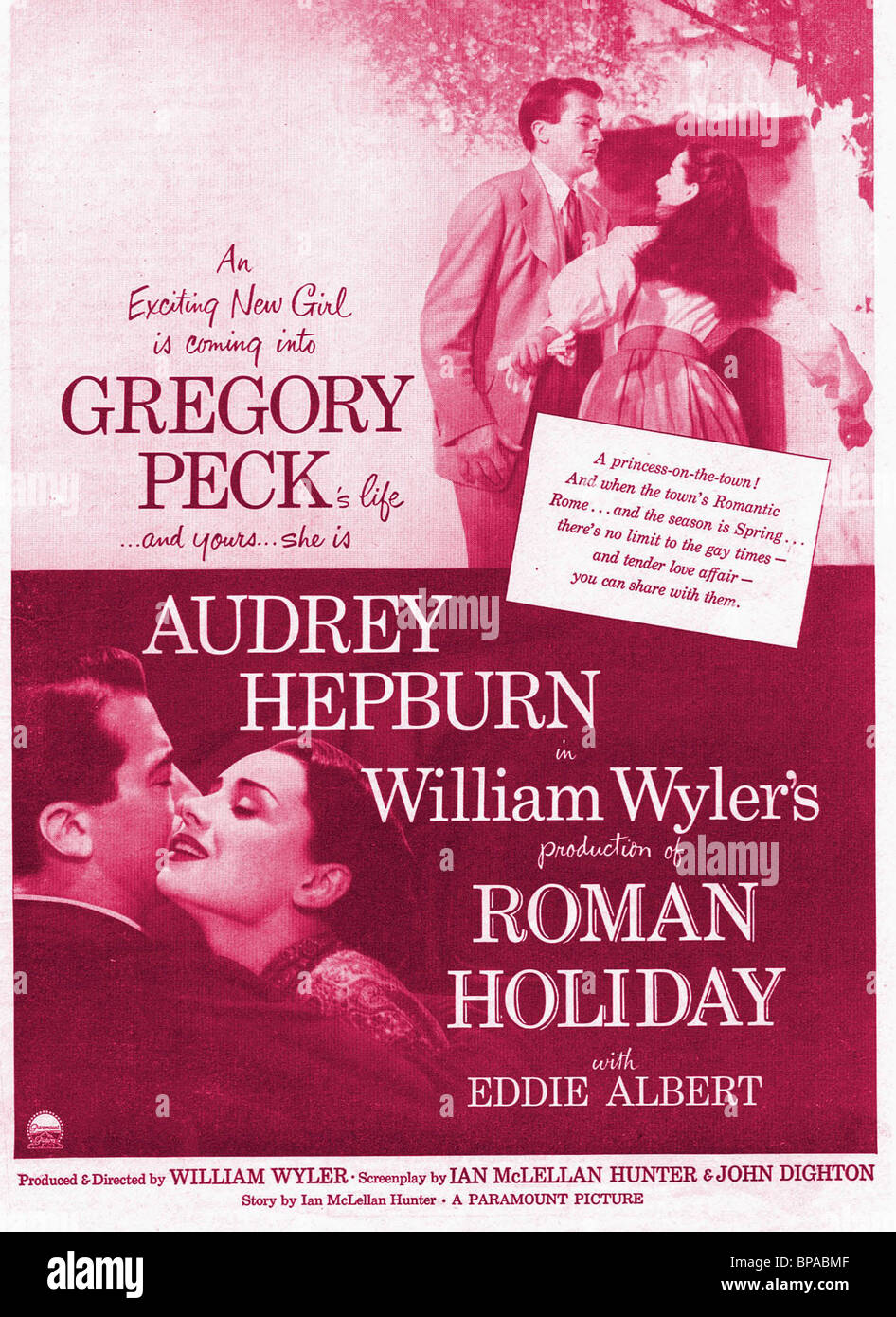 Audrey Hepburn Roman Holiday High Resolution Stock Photography and ...