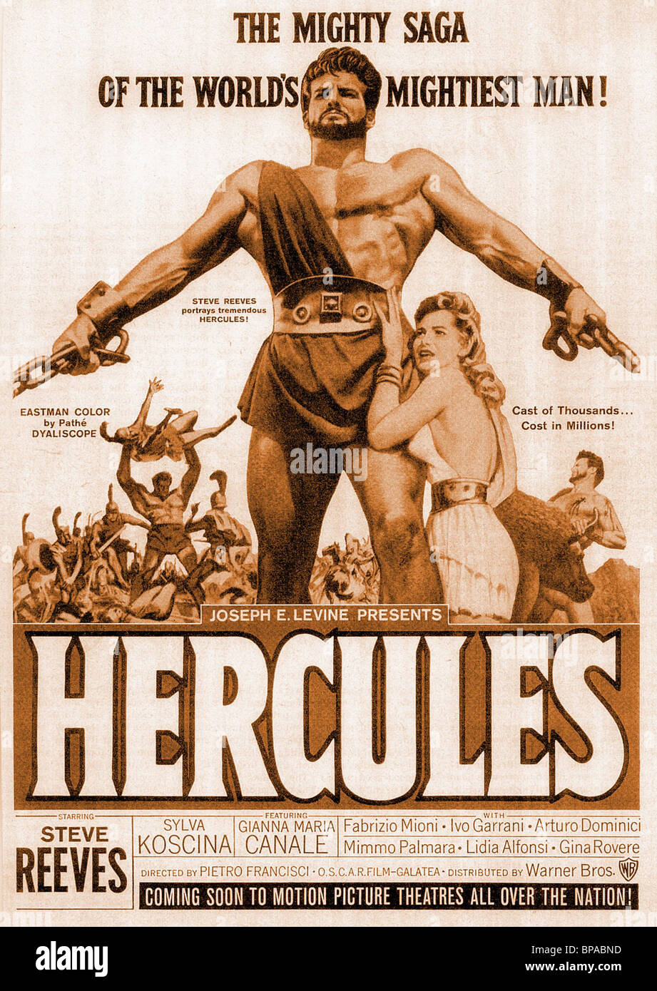 Steve Reeves Film Poster Hercules High Resolution Stock Photography and ...