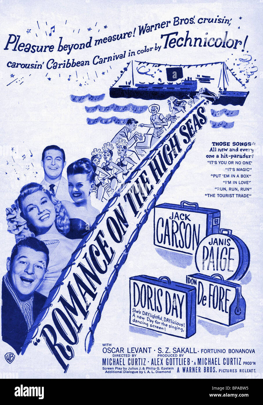 FILM POSTER ROMANCE ON THE HIGH SEAS (1948 Stock Photo - Alamy