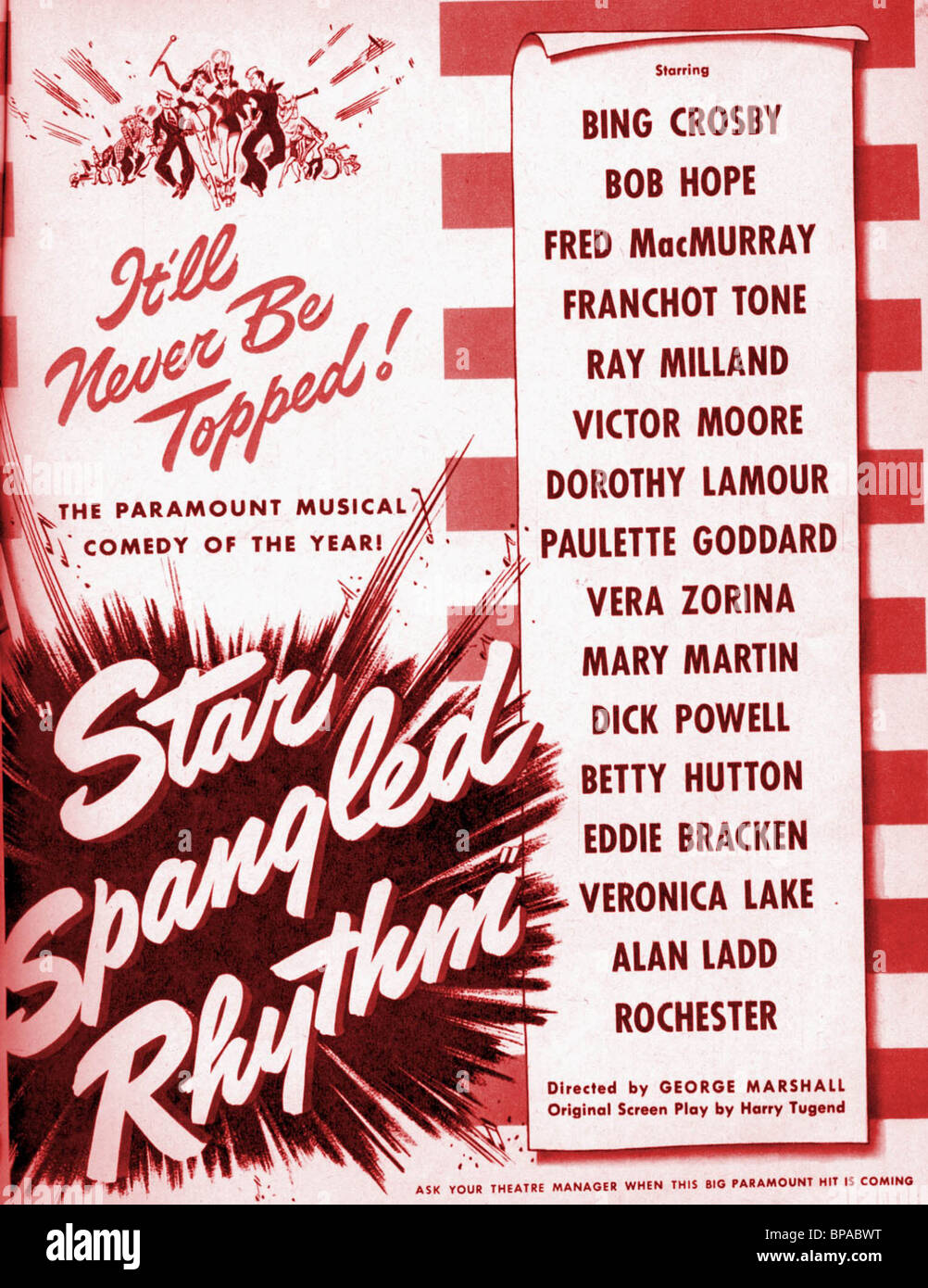 FILM POSTER STAR SPANGLED RHYTHM (1942 Stock Photo - Alamy