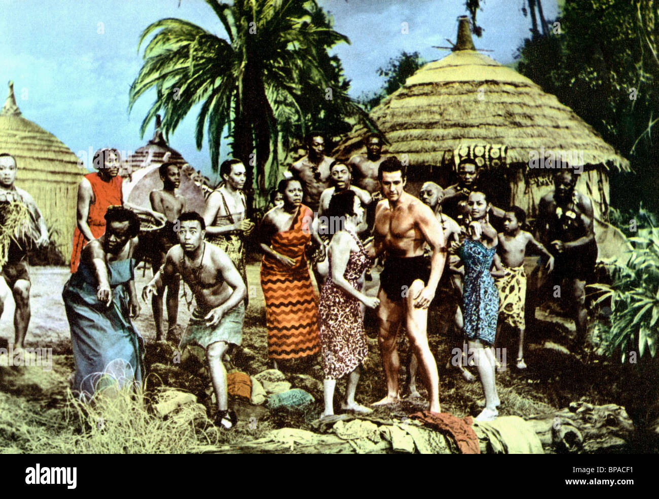 SCENE WITH GORDON SCOTT TARZAN'S FIGHT FOR LIFE (1958 Stock Photo ...