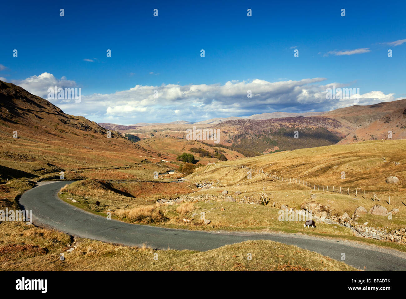The Honister Pass, The 1 in 4 Vertical Gradient Road From Borrowdale ...