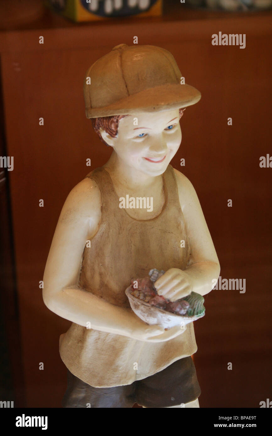 French boy ceramic sculpture, 1930s Stock Photo - Alamy