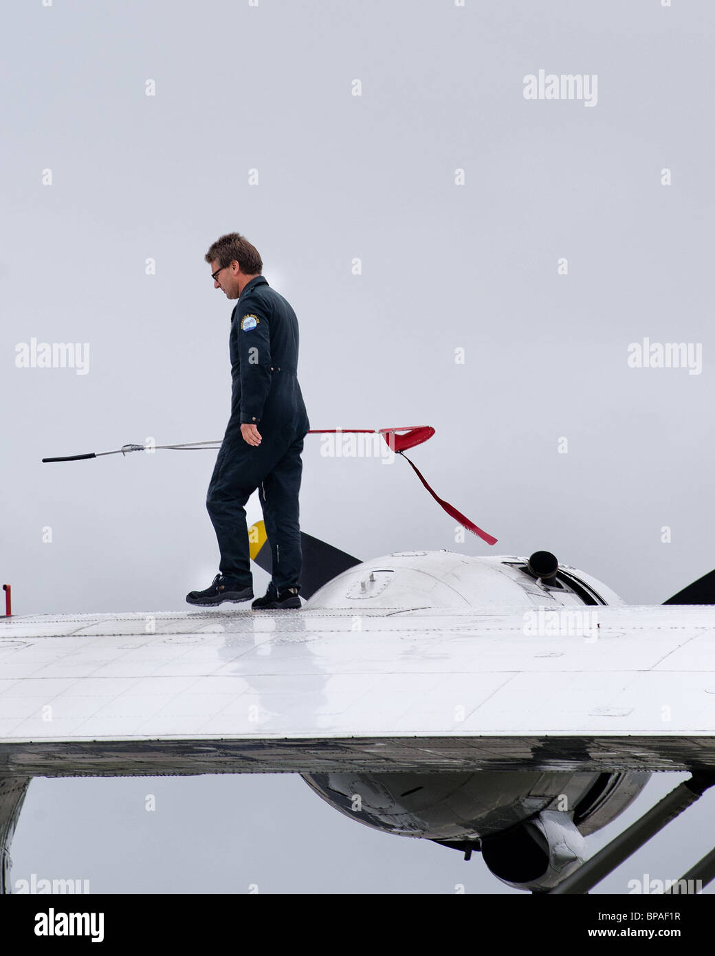 Walking the wing of the PBY Catalina at the Royal Air Forces ...