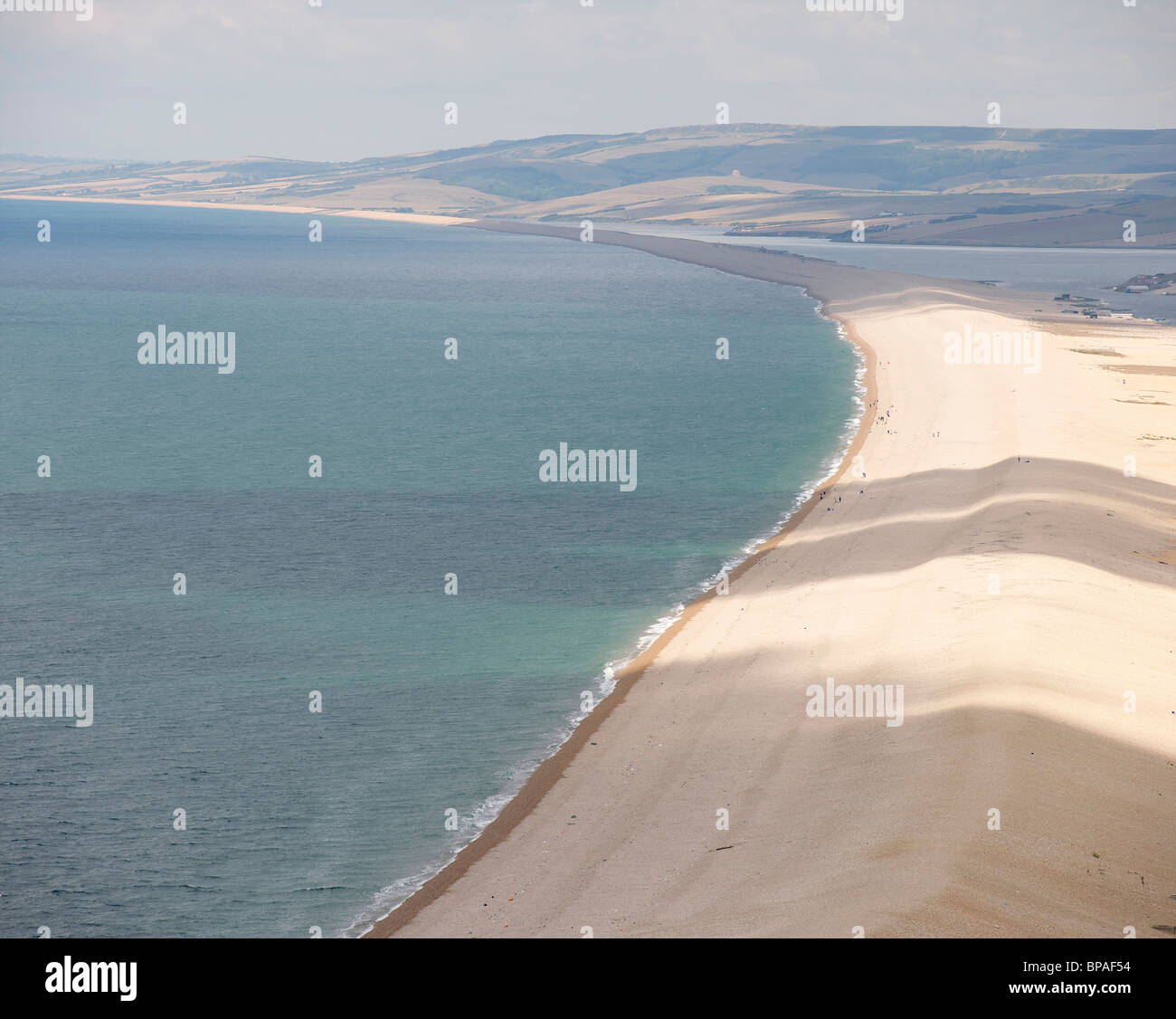 Aerial view of chesil beach hi-res stock photography and images - Alamy